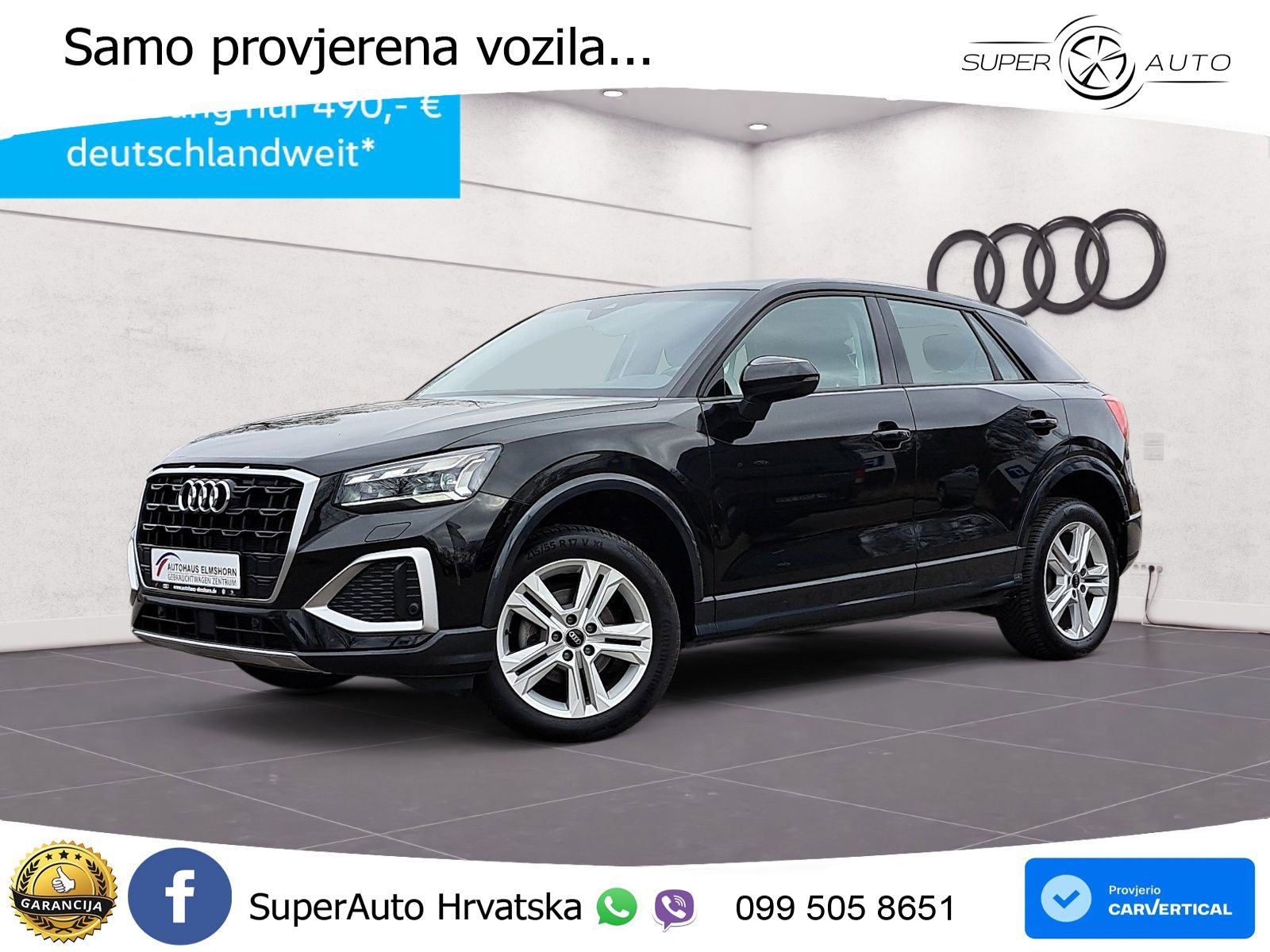 Audi Q2 30 TFSI Advanced 110 KS, MATRIX+ACC+GR SJED+KAM, 2022 god.