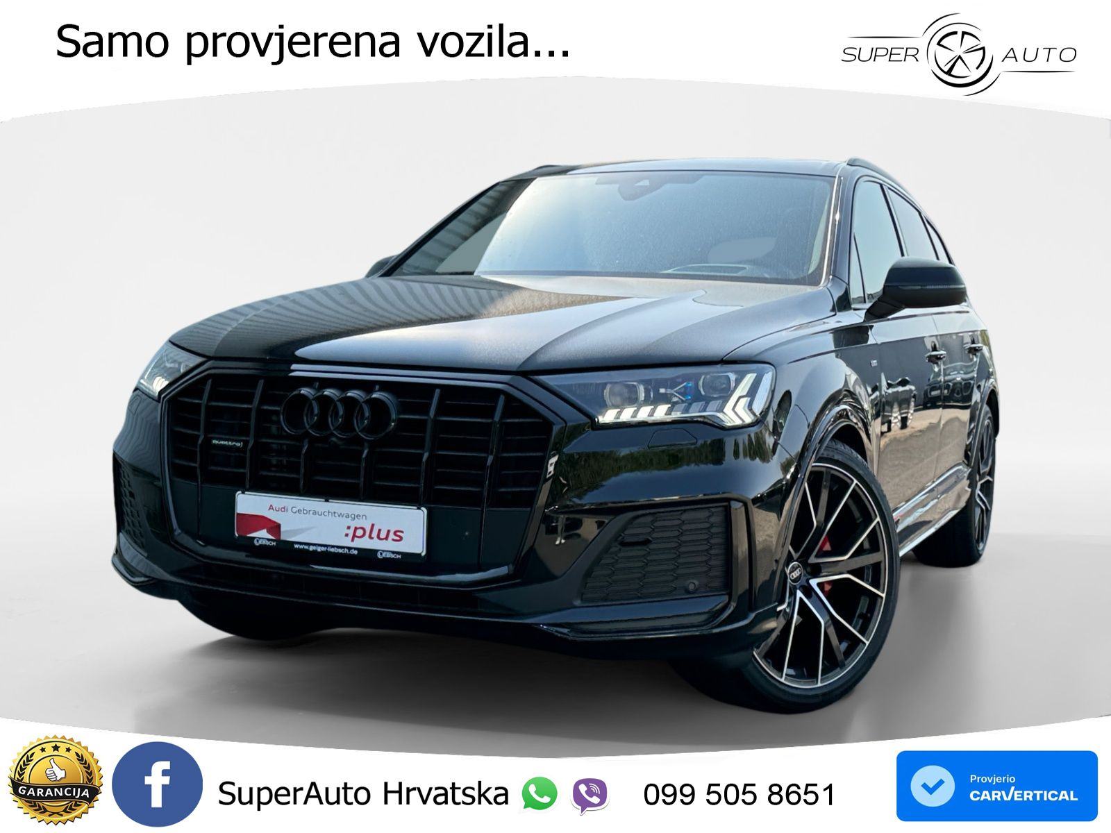 Audi Q7 50 TDI Aut. quattro S line Competition 286 KS, ZRAČNI+PANO+4xG ...