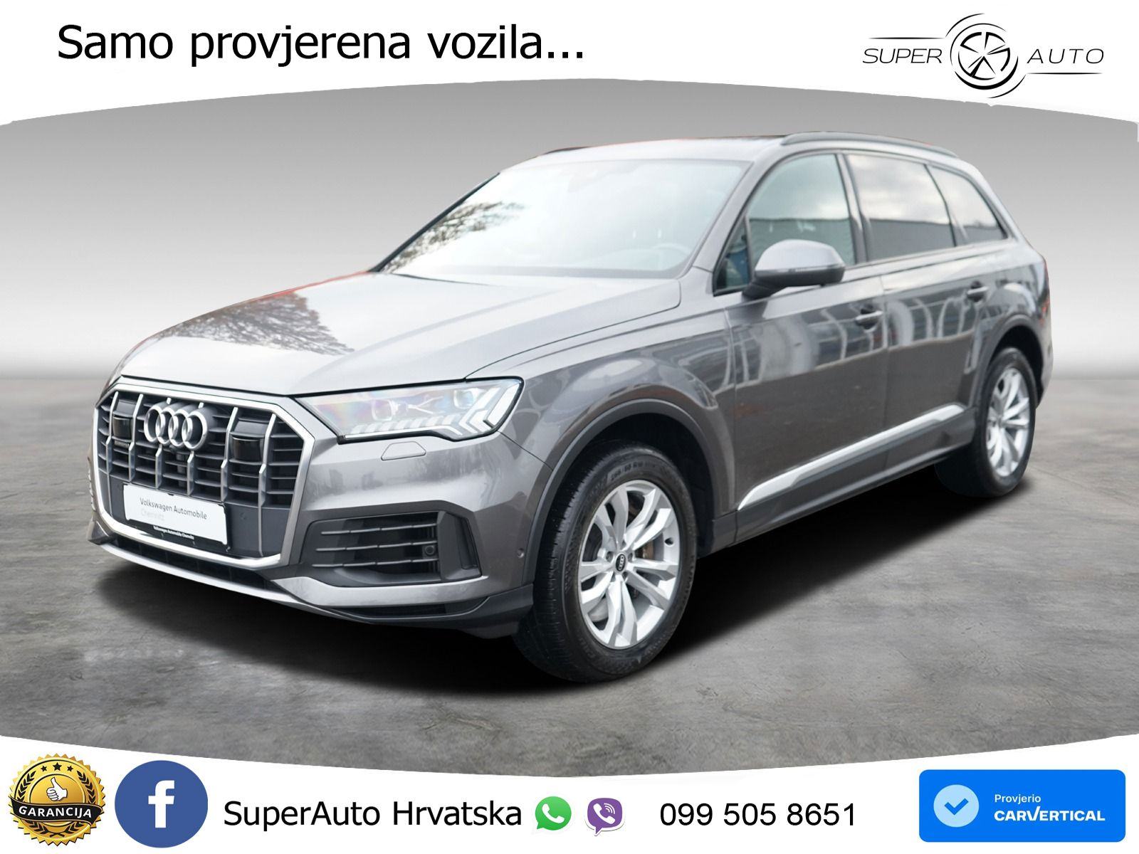 Audi Q7 55 TFSIe Quattro Aut. 340 KS, ACC+360+LED+GR SJED+PANO+VIRT+AS, 2021 god.