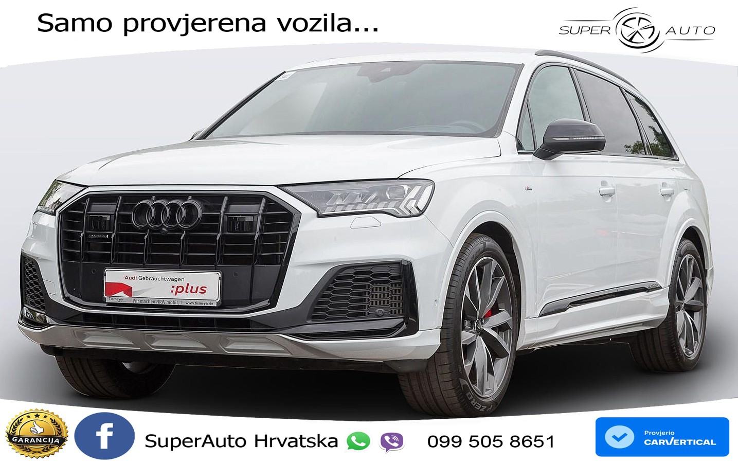 Audi Q7 55 TFSIe V6 quattro tiptronic S line 381 KS, MATRIX+ZRAČNI+4xG ...