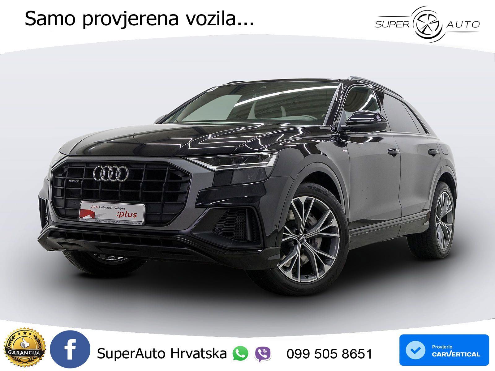 Audi Q8 55 TFSIe quattro Aut. 3xS line 381 KS, ZRAČNI+KAM+LED+GR SJED+ ...