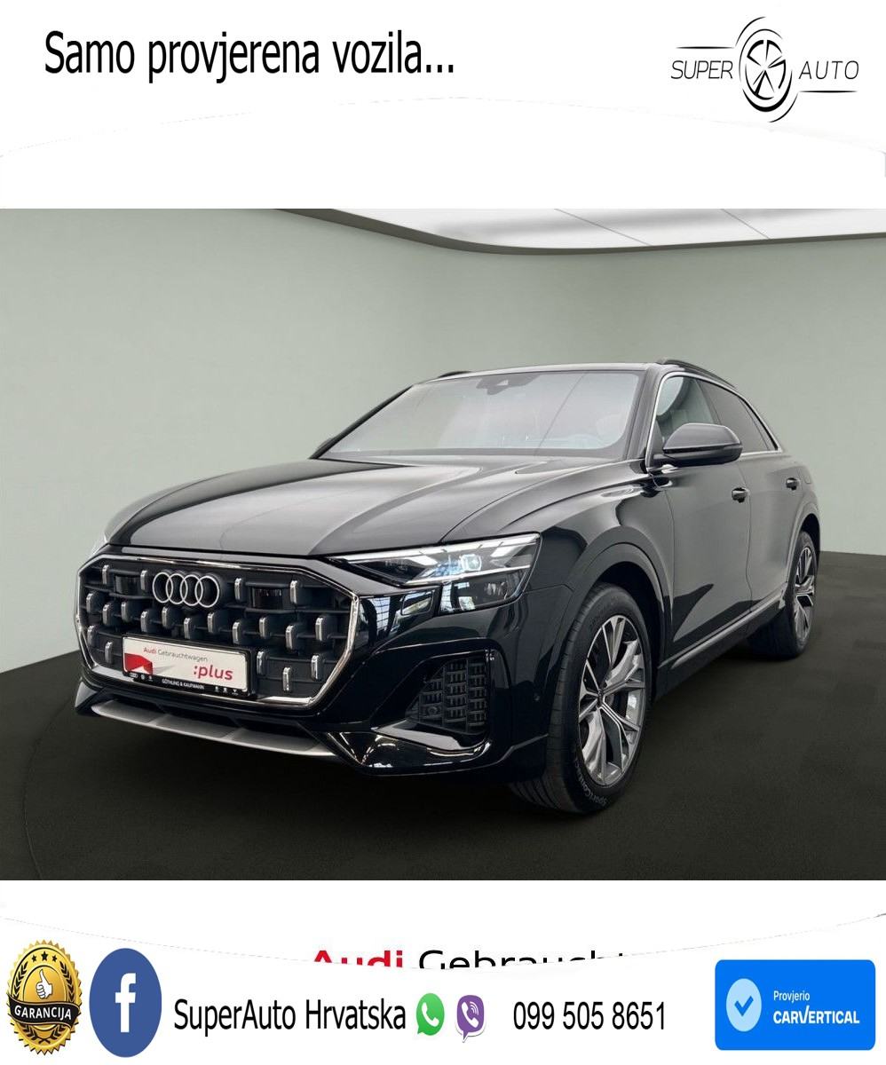 Audi Q8 55 TFSIe quattro S line 394 KS, ZRAČNI+LED+ACC+4xGR SJED+360+P ...