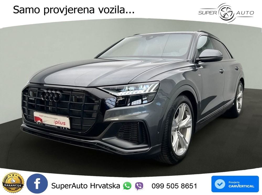 Audi Q8 55 TFSIe quattro S line 381 KS, ZRAČNI+ACC+4xGR SJED+KAM+MATRI ...