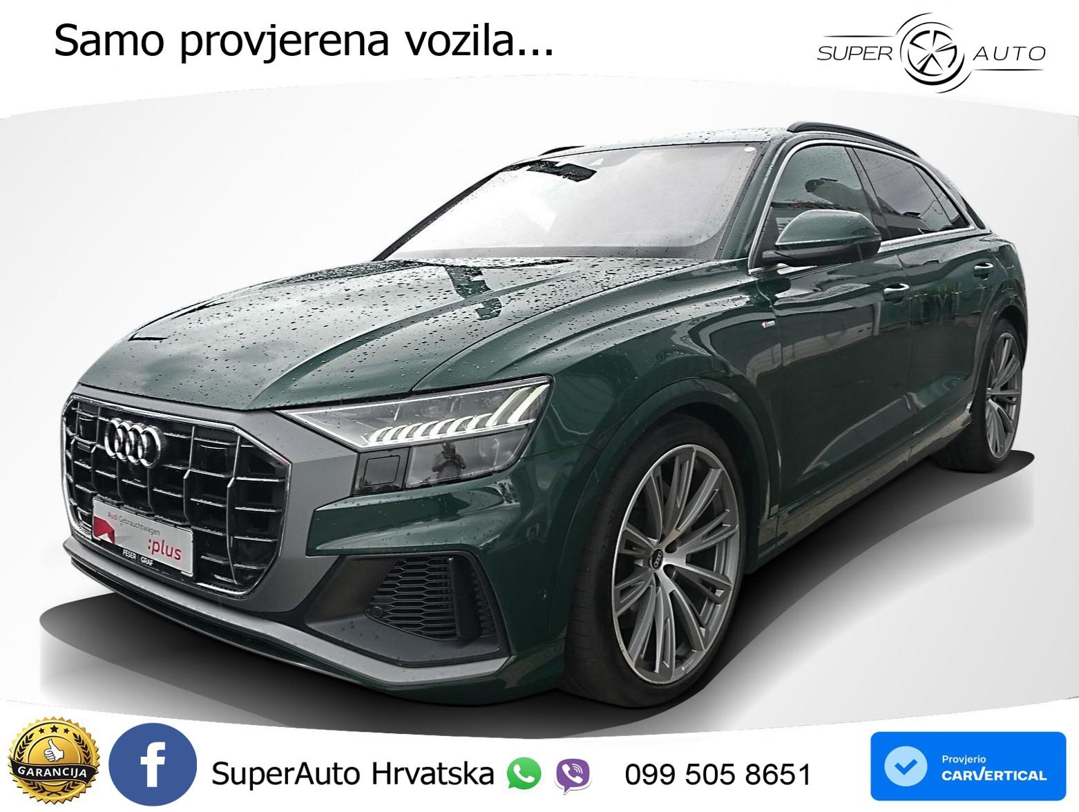 Audi Q8 55 TFSIe V6 quattro tiptronic 2x S line 381 KS, ZRAČNI+ACC+4xG ...