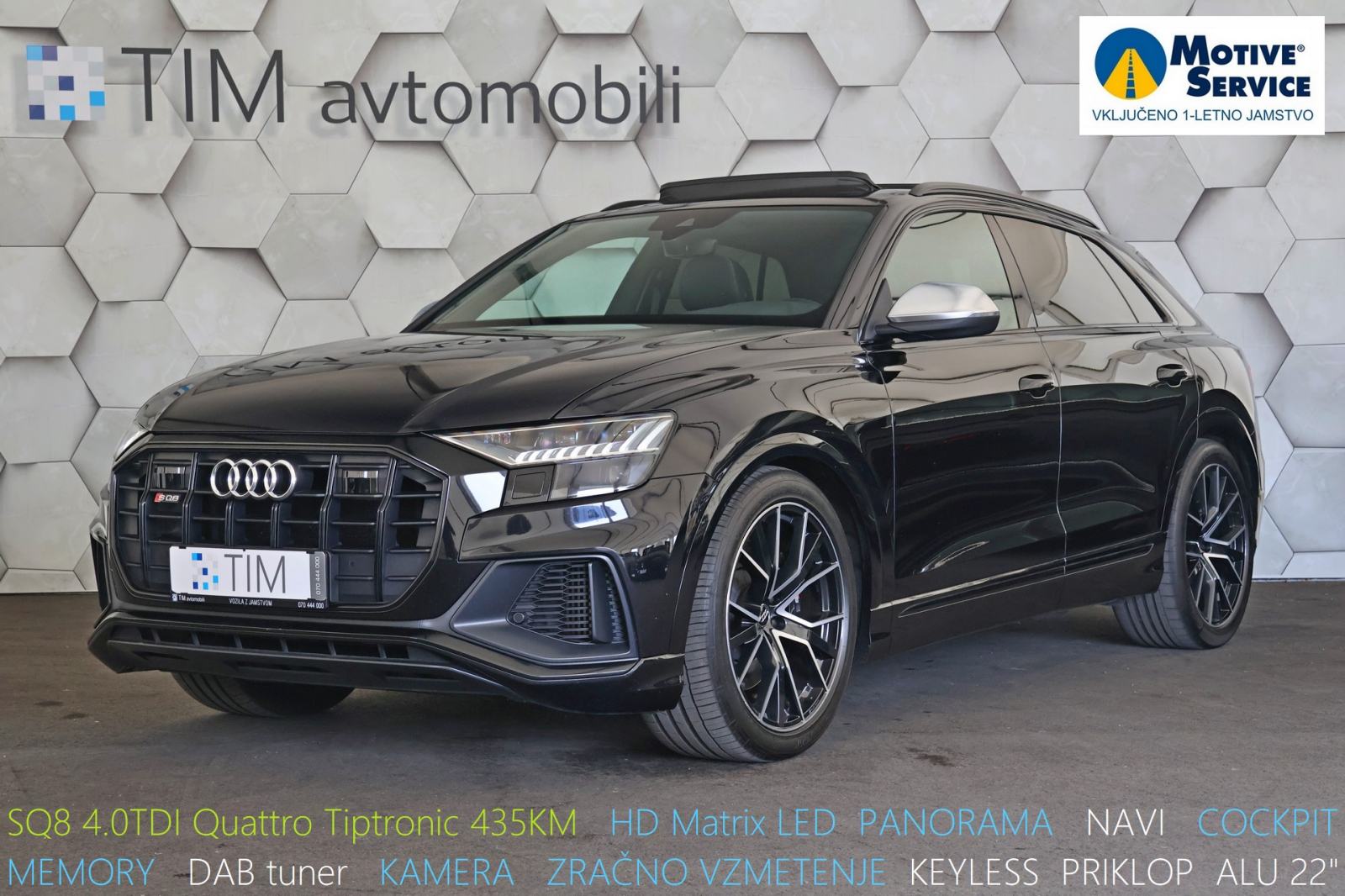Audi SQ8 4.0TDI Quattro Tiptronic 435KM PANORAMA HD Matrix ALU22, 2020 god.