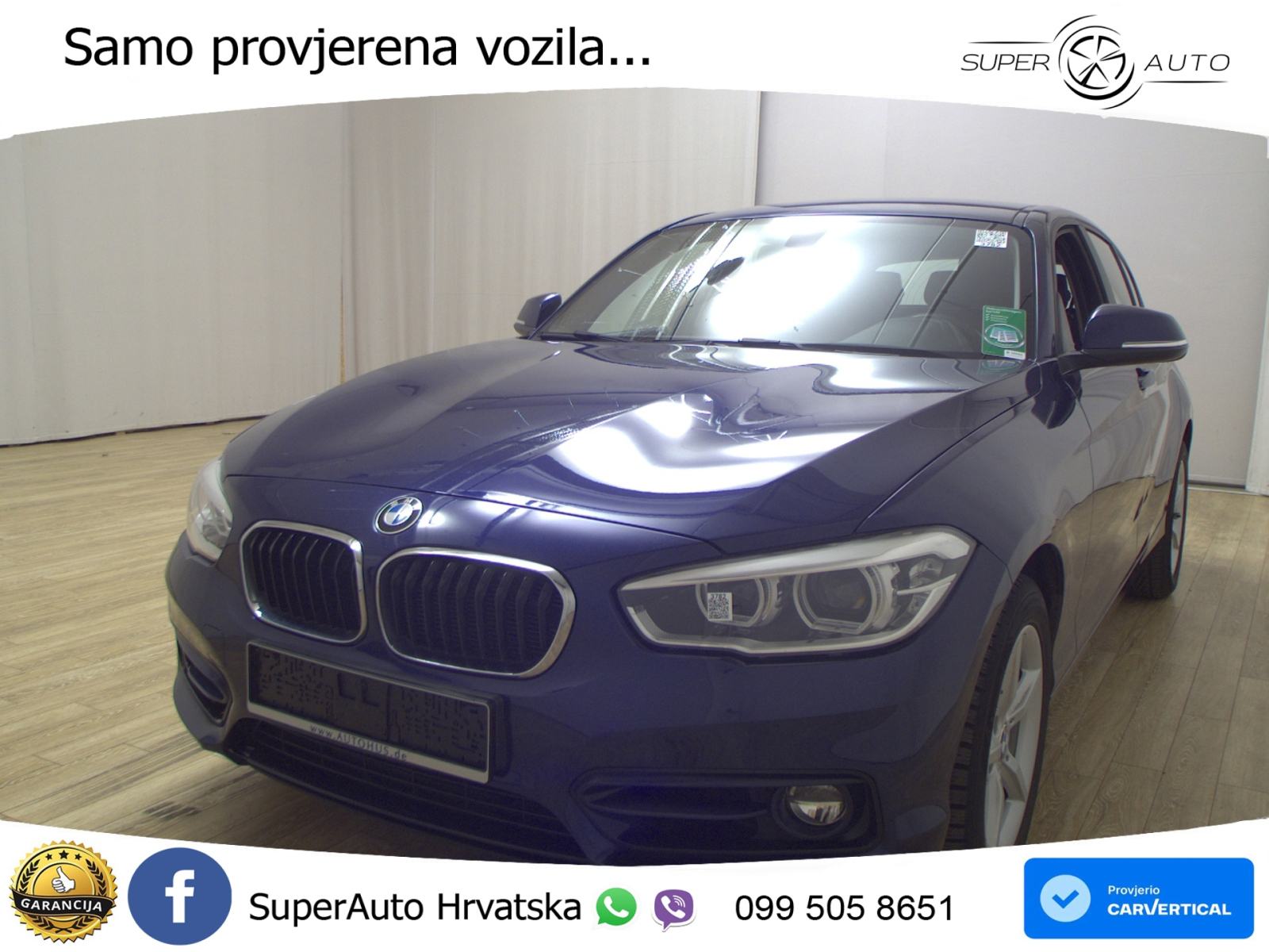 BMW 120d SportLine 190 KS, LED+ACC+PARK, 2018 god.