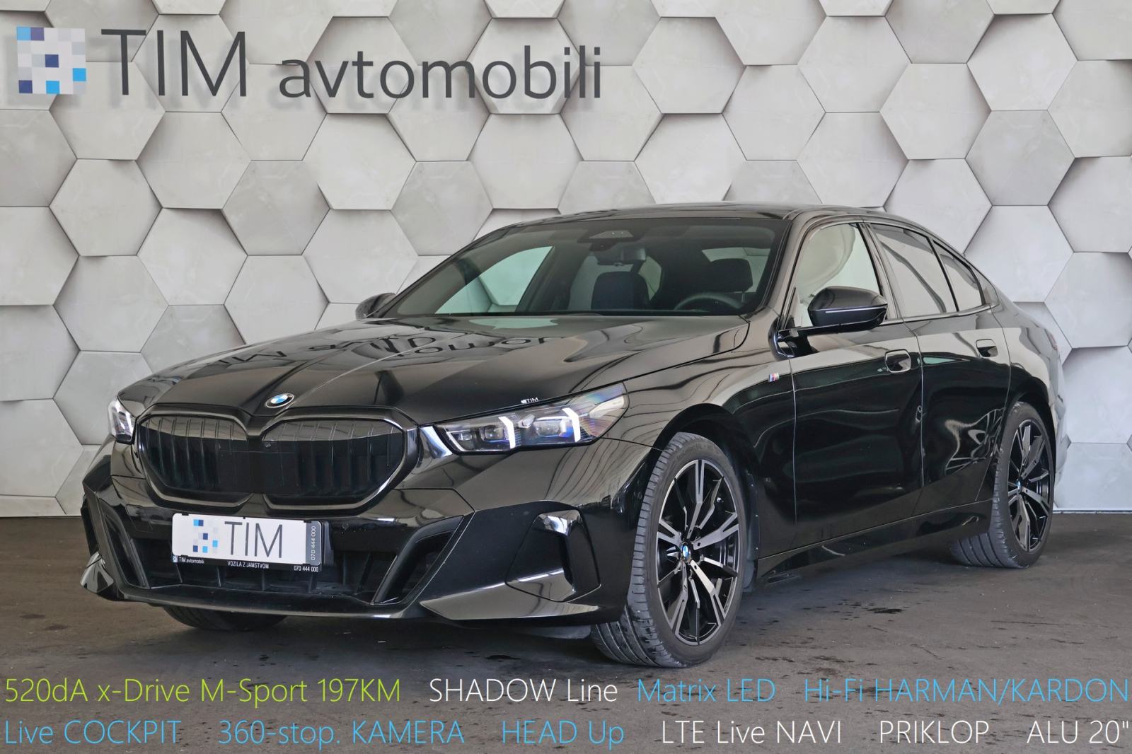 BMW 520dA x-Drive M-Sport 197KM LiveCOCKPIT Matrix LED 360-kamera, 2023 ...