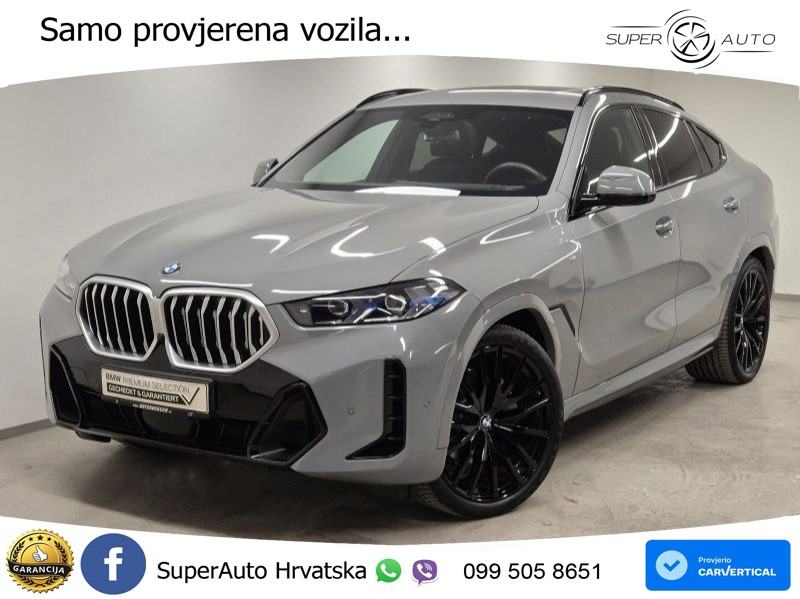 BMW X6 40d xDrive Aut. M Sport 352 KS, ZRAČNI+ACC+360+4xGR SJED+PANO+H ...