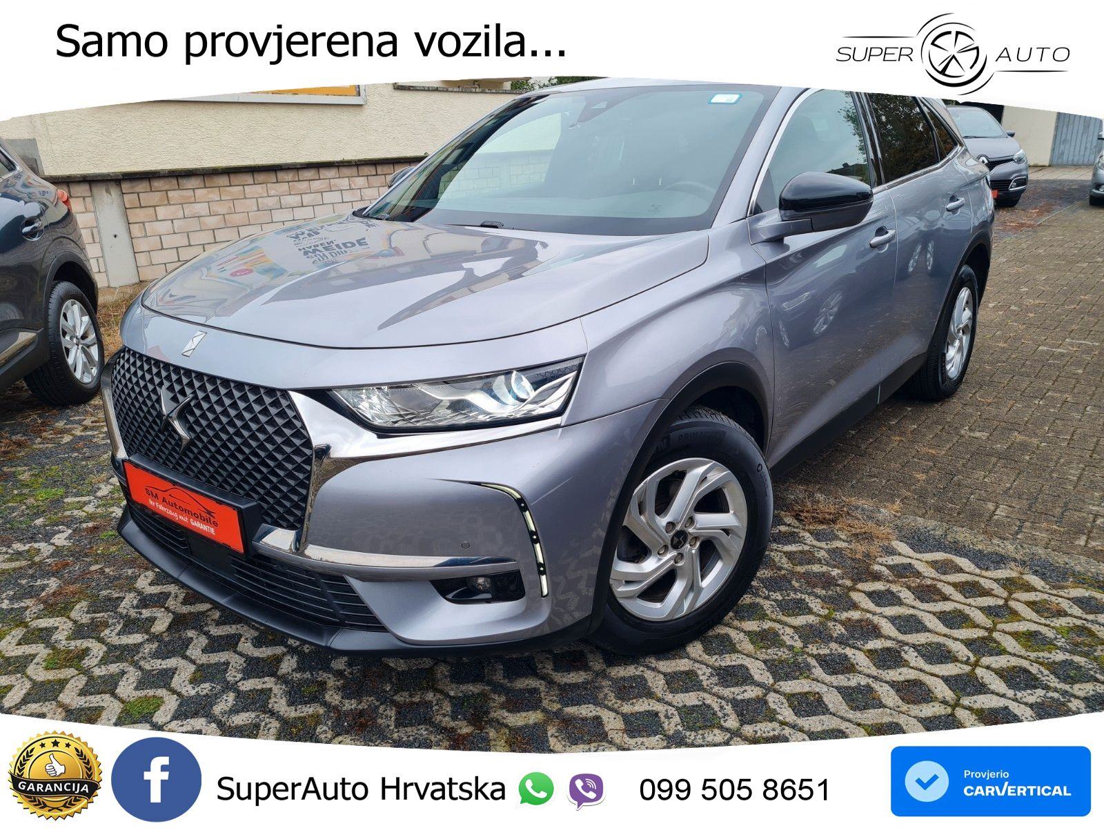 DS7 Crossback 1.5 BlueHDi Aut. 130 KS, TEMP+GR SJED+KAM+VIRT, 2020 god.