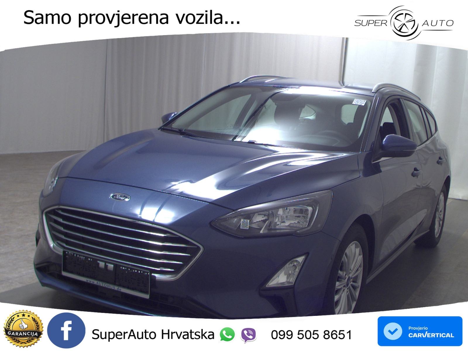 Ford Focus Turnier 1.0 EB Titanium 125 KS, LED+GR SJED+PARK, 2021 god.