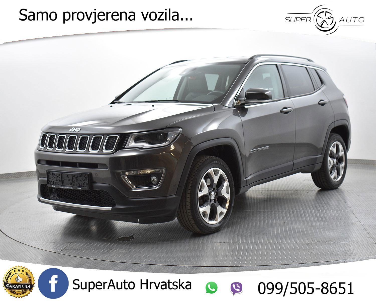 Jeep Compass 4WD Aut Limited 170 KS, KAM+ACC+STDHZ+ALPINE+DAB, 2020 god.