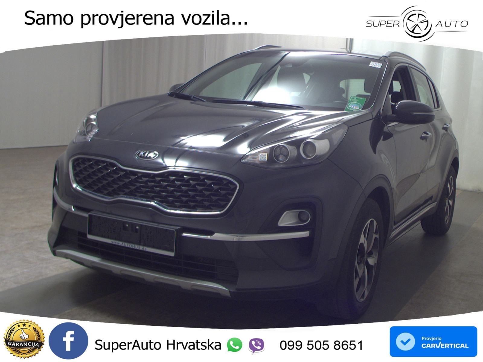 Kia Sportage 1.6 T-GDi Vision 177 KS, KAM+TEM+GR SJED+PARK, 2021 god.