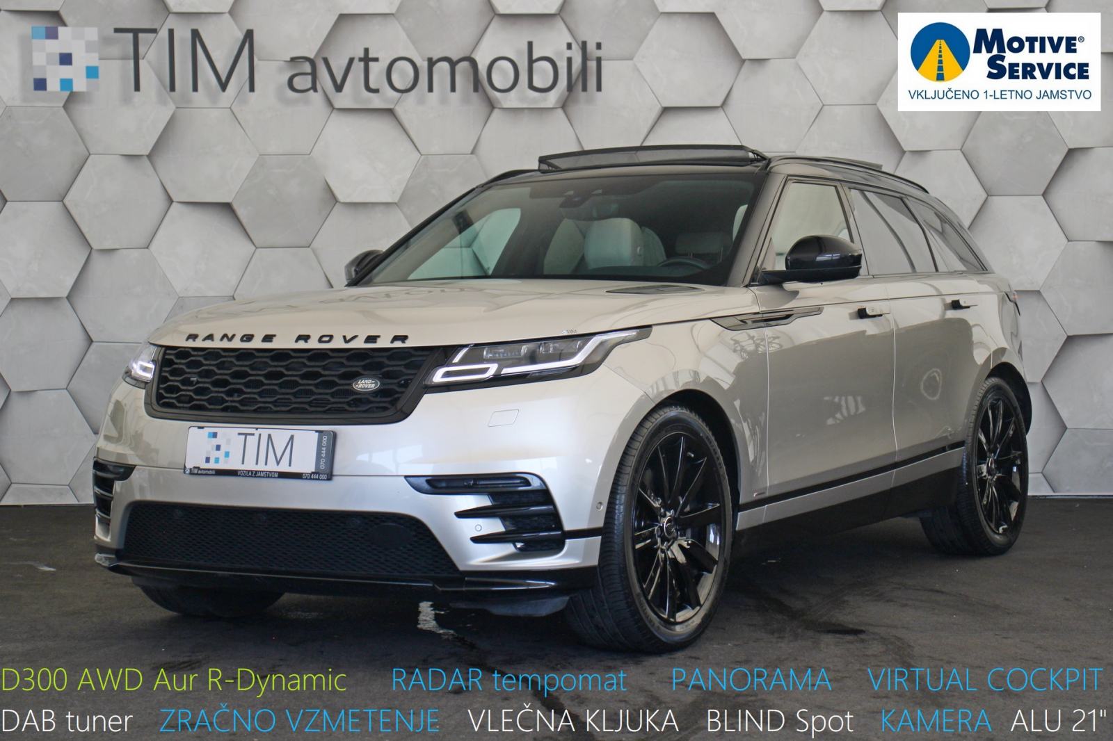 Land Rover Range Rover Velar R-Dynamic SE 3.0d 4WD A8 300KM PANO AirMA ...