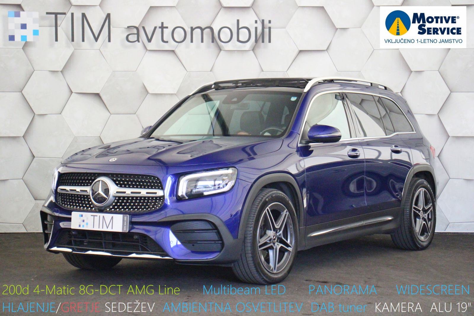 Mercedes-Benz GLB 200d 4-Matic 8G-DCT AMG Line PANO WIDECSREEN, 2020 god.