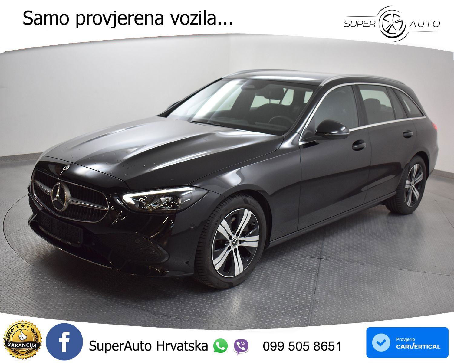 Mercedes C 200d T 9G-Tr- Avantgarde 163 KS, NAVI+LED+VIRT+GR SJED+KAM+, 2022 god.
