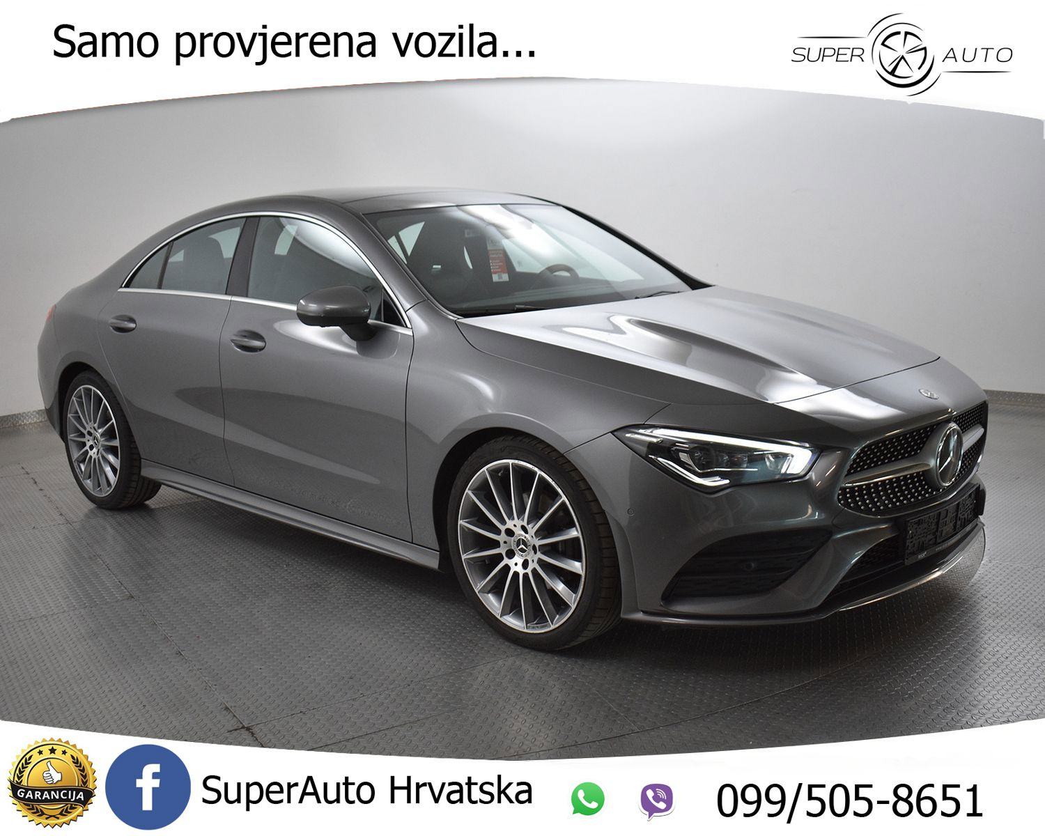 Mercedes CLA 180d 7G. AMG Line 116 KS, WIDES+PANO+360+ACC+MEMO, 2020 god.