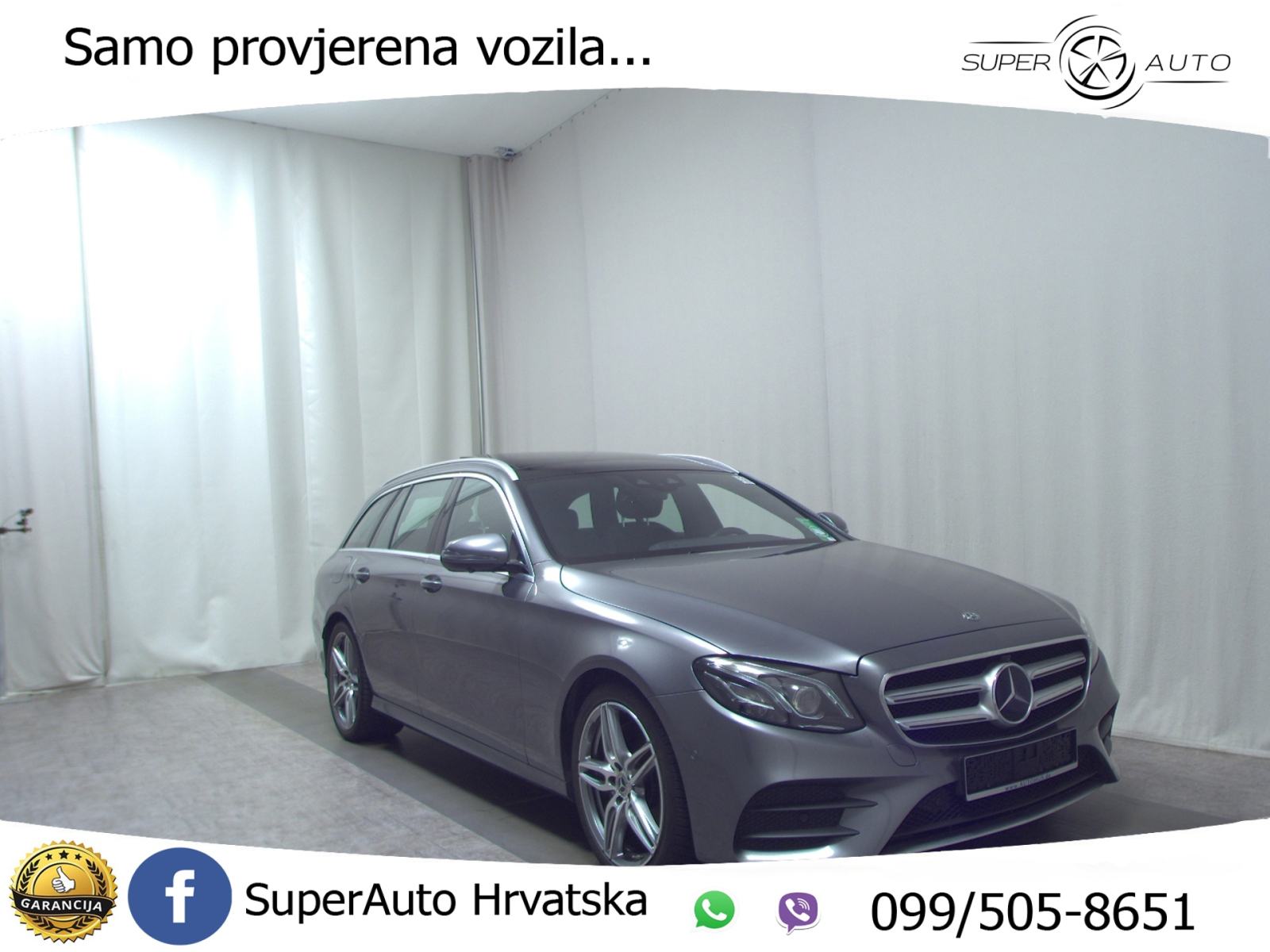 Mercedes E 200d T Aut. AMG-Line 150 KS, LED+ACC+360+PANO+WIDES, 2018 god.