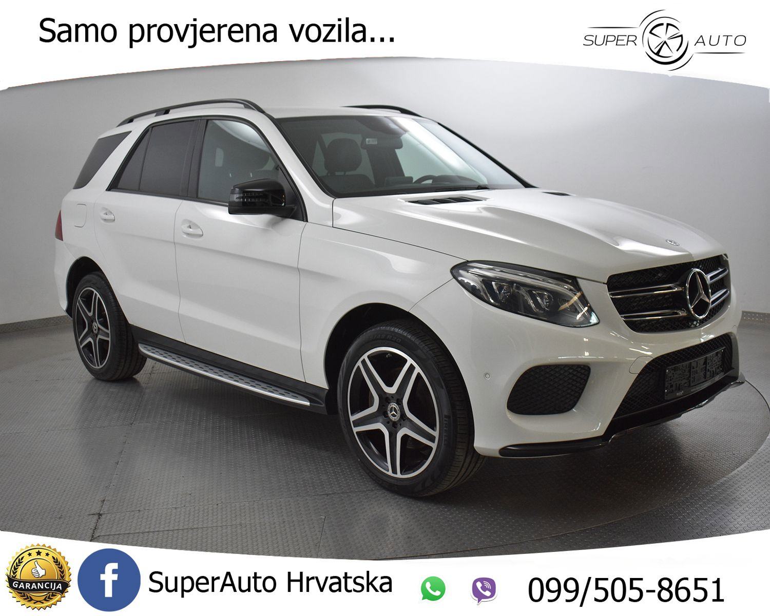 Mercedes GLE 250d 4M 9G AMG Line 204 KS, LED+SHZ+KAM+TEM, 2017 god.