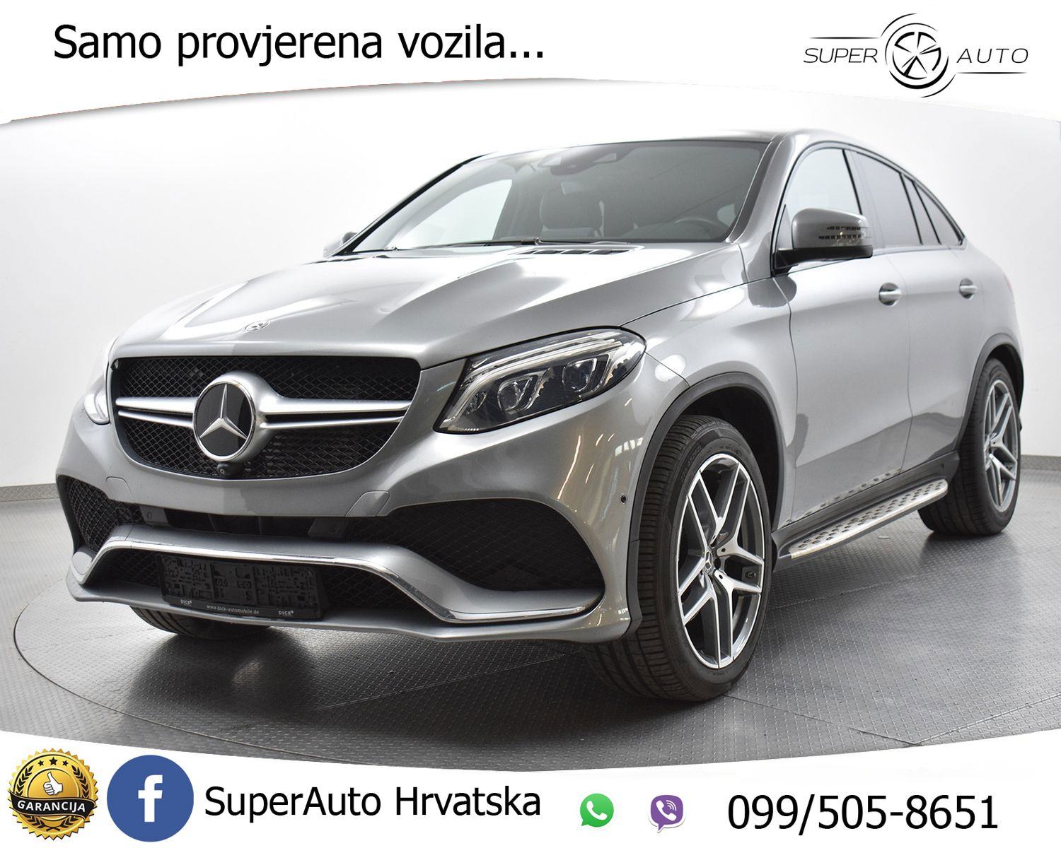 Mercedes GLE 350d Coupe 4M. AMG Line 258 KS, ZRAČNI+PANO+360+SHZ+NIGHT ...