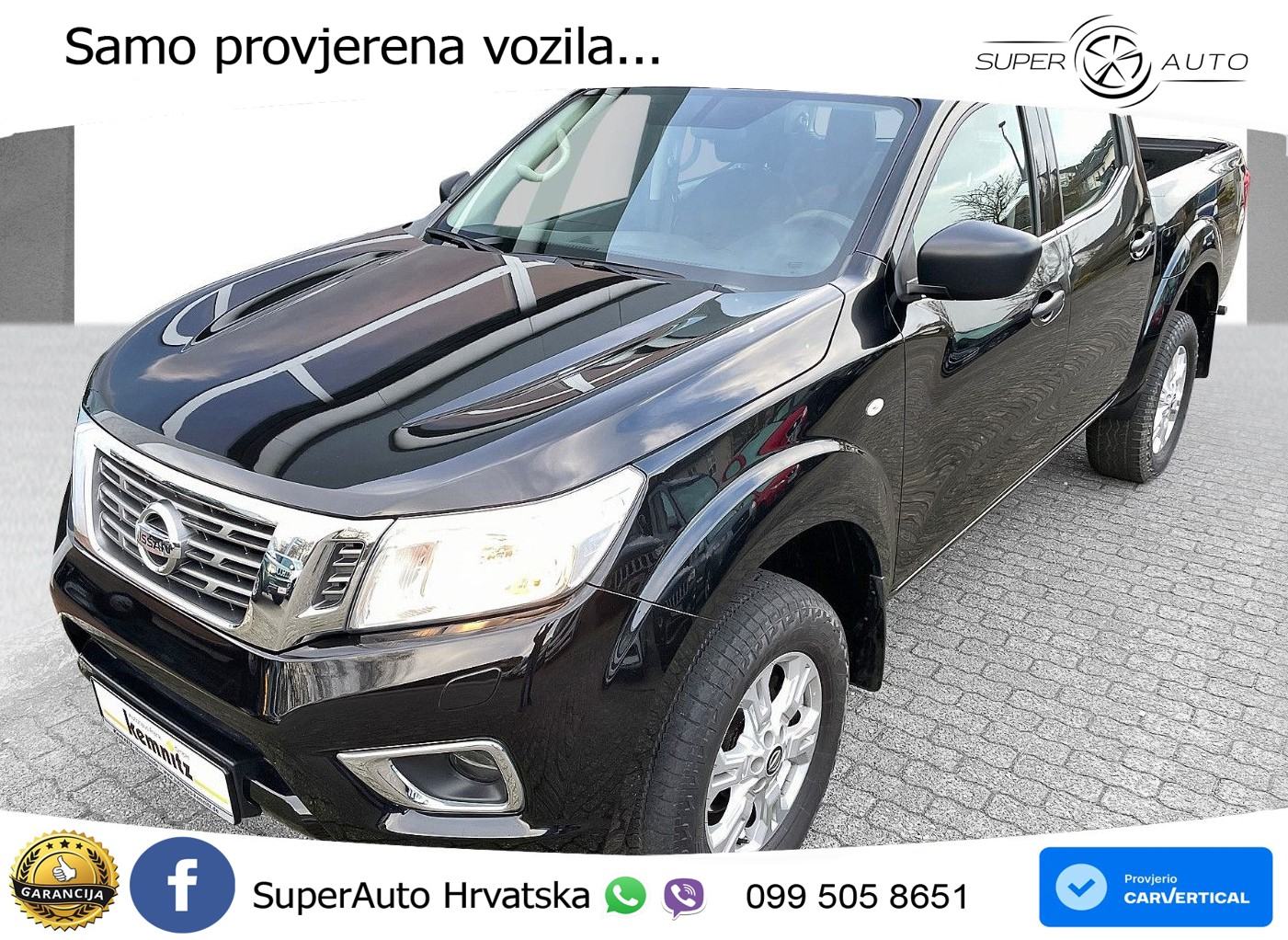 Nissan Navara 2.3 dCi 4WD DC Acenta 163 KS, TEM+GR SJED+DAB, 2020 god.