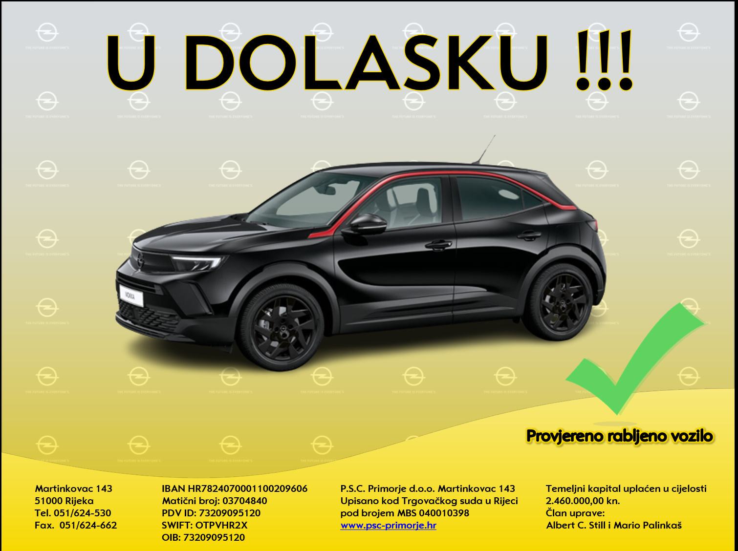 OPEL MOKKA GS-LINE 1.2 TURBO, 131 ks, 05/2023.g., kilometraža na upit ...