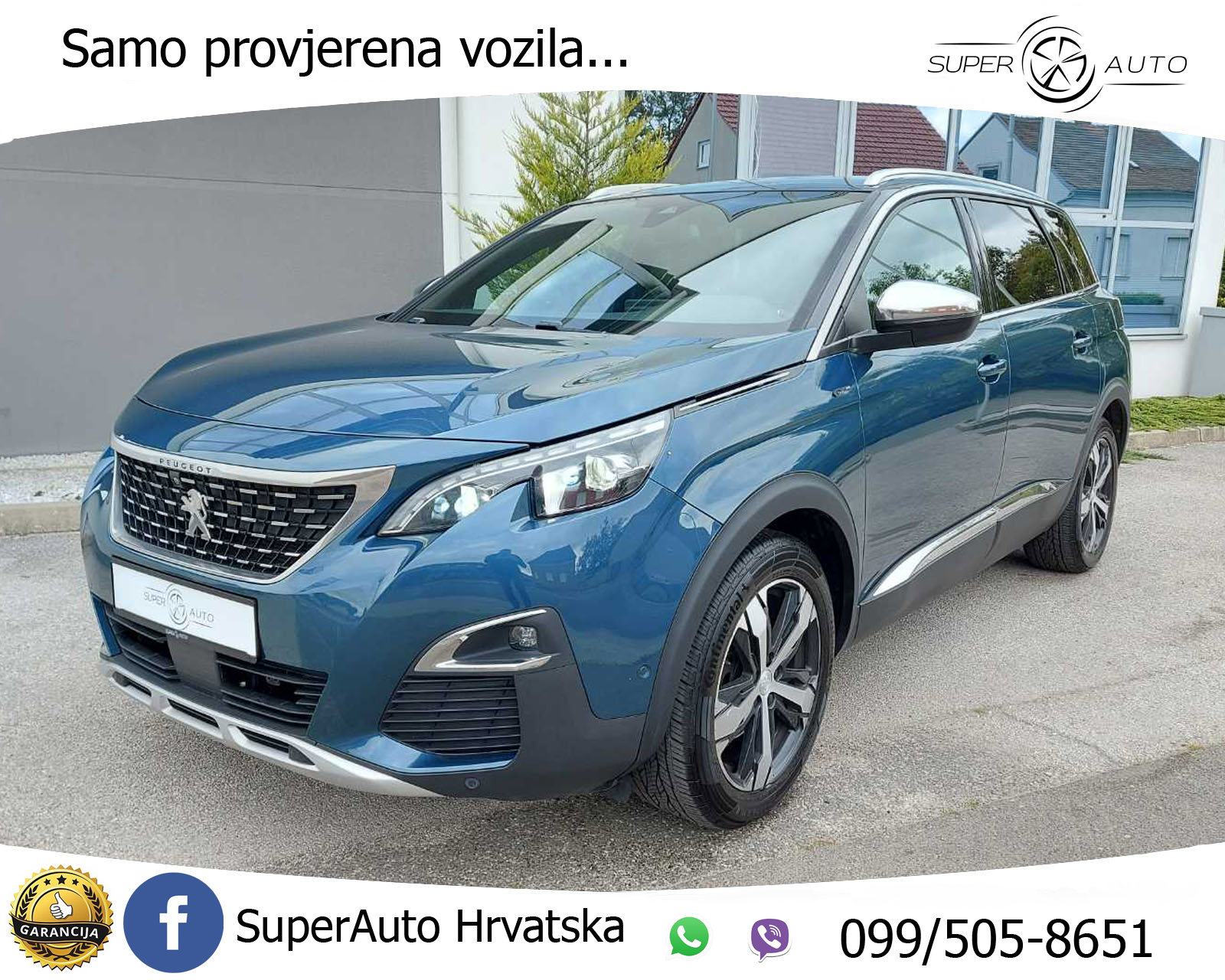 Peugeot 5008 2.0 HDI GT 180 KS, 7-SJED+ACC+GR SJED+KAM, 2018 god.