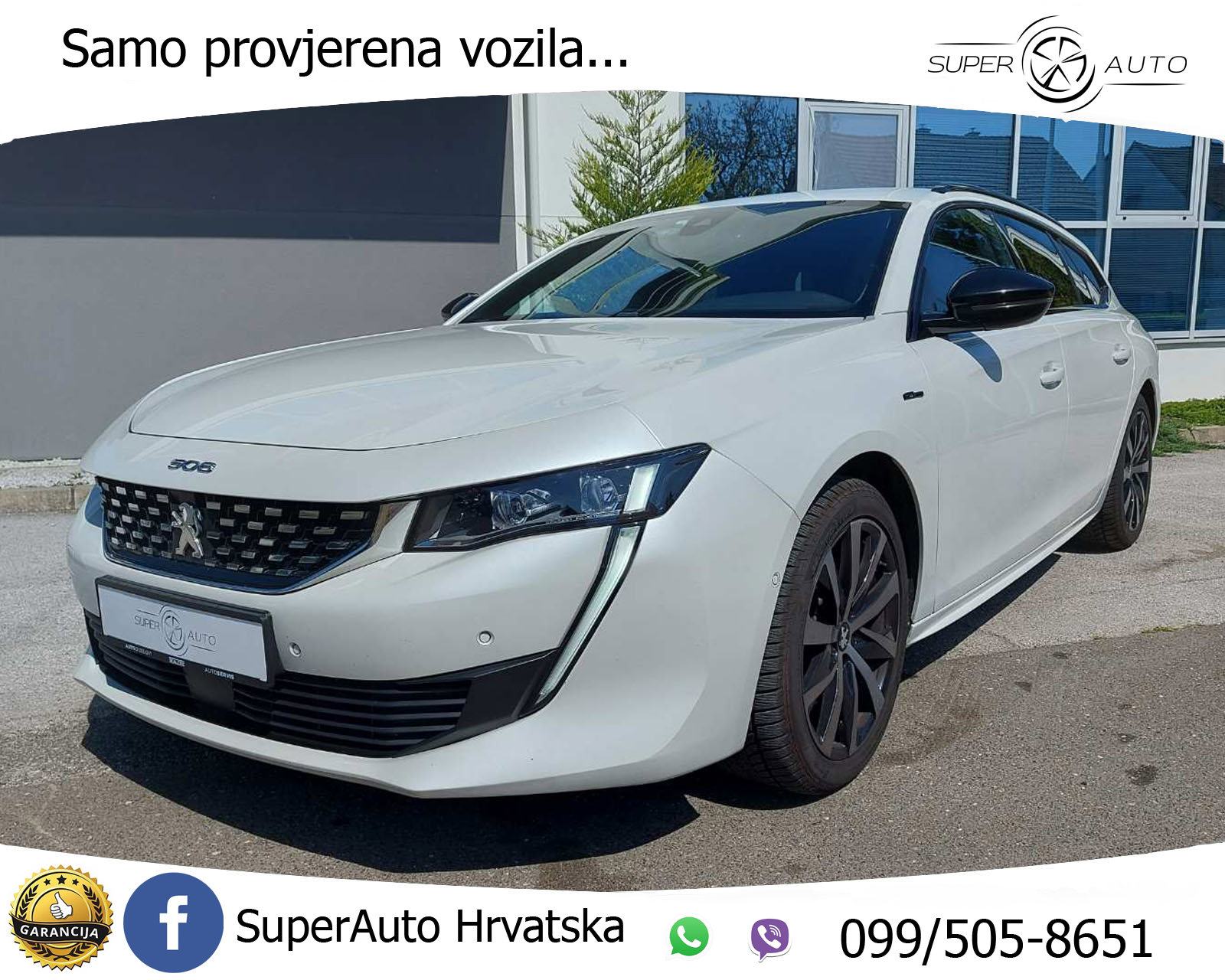Peugeot 508 SW 2.0 HDI Aut. GT Line 163 KS, REG 12/24 LED+TEM+GR SJEDA ...
