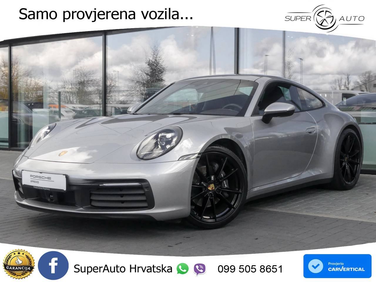 Porsche 911 Carrera 3.0 PDK 385 KS, ACC+KAM+LED+GR SJED+BOSE+NAVI, 2023 god.