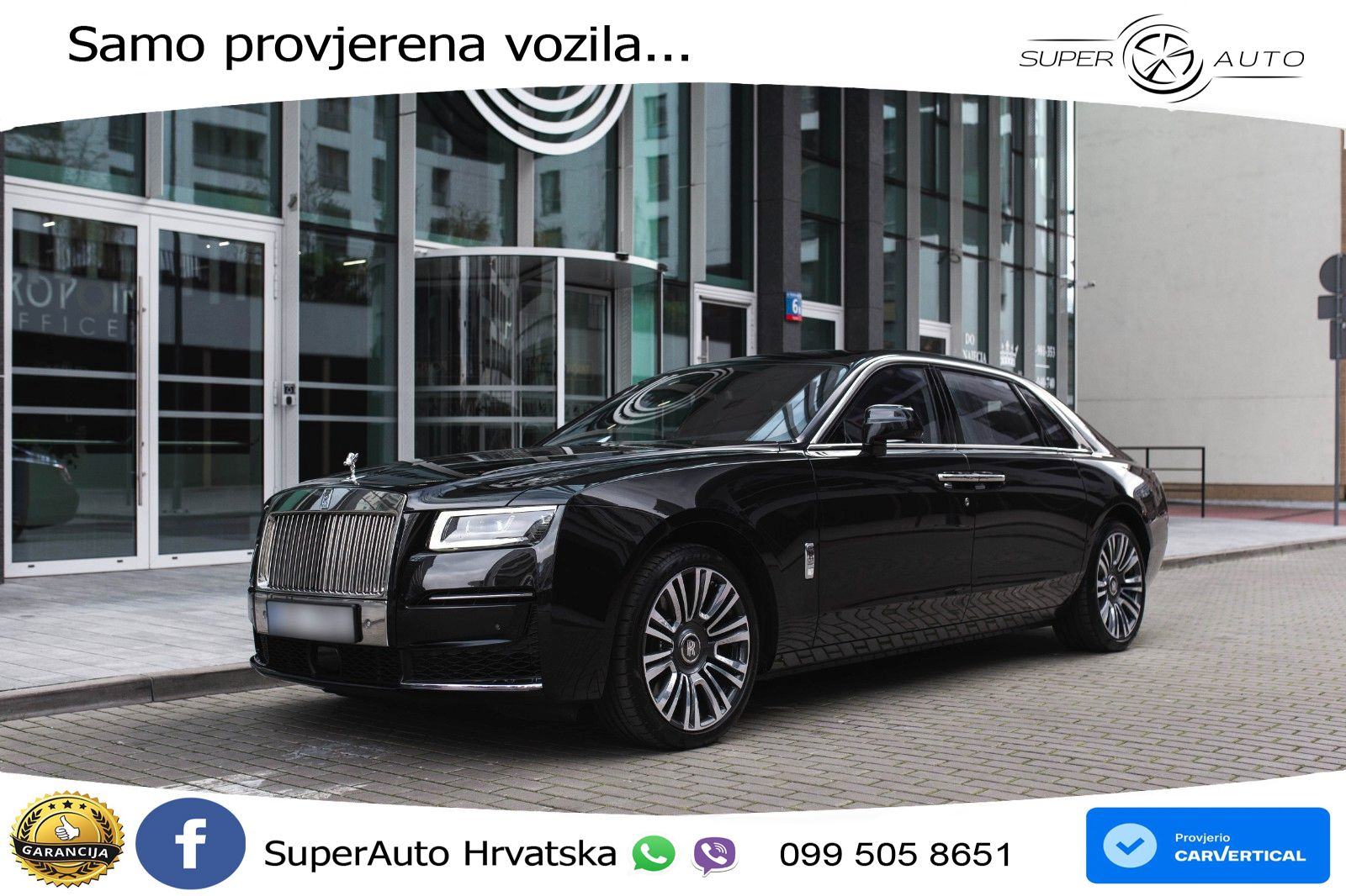 Rolls-Royce Ghost EWB 6.75 V12 AWD Aut. 571 KS, ZRAČNI+4xGR SJED+BESPO, 2021 god.