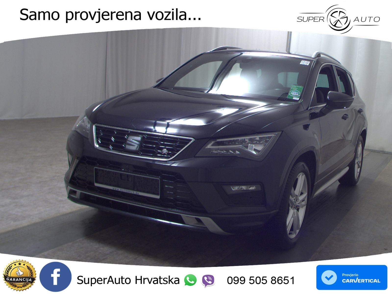 Seat Ateca 2.0 TDI DSG FR-Line 190 KS, ACC+360+GR SJED+LED+VIRT, 2020 god.