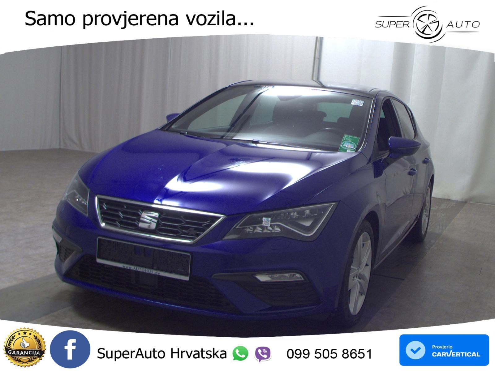 Seat Leon 2.0 TDI DSG FR-Line 150 KS, ACC+LED+GR SJED+VIRT+KAM, 2020 god.