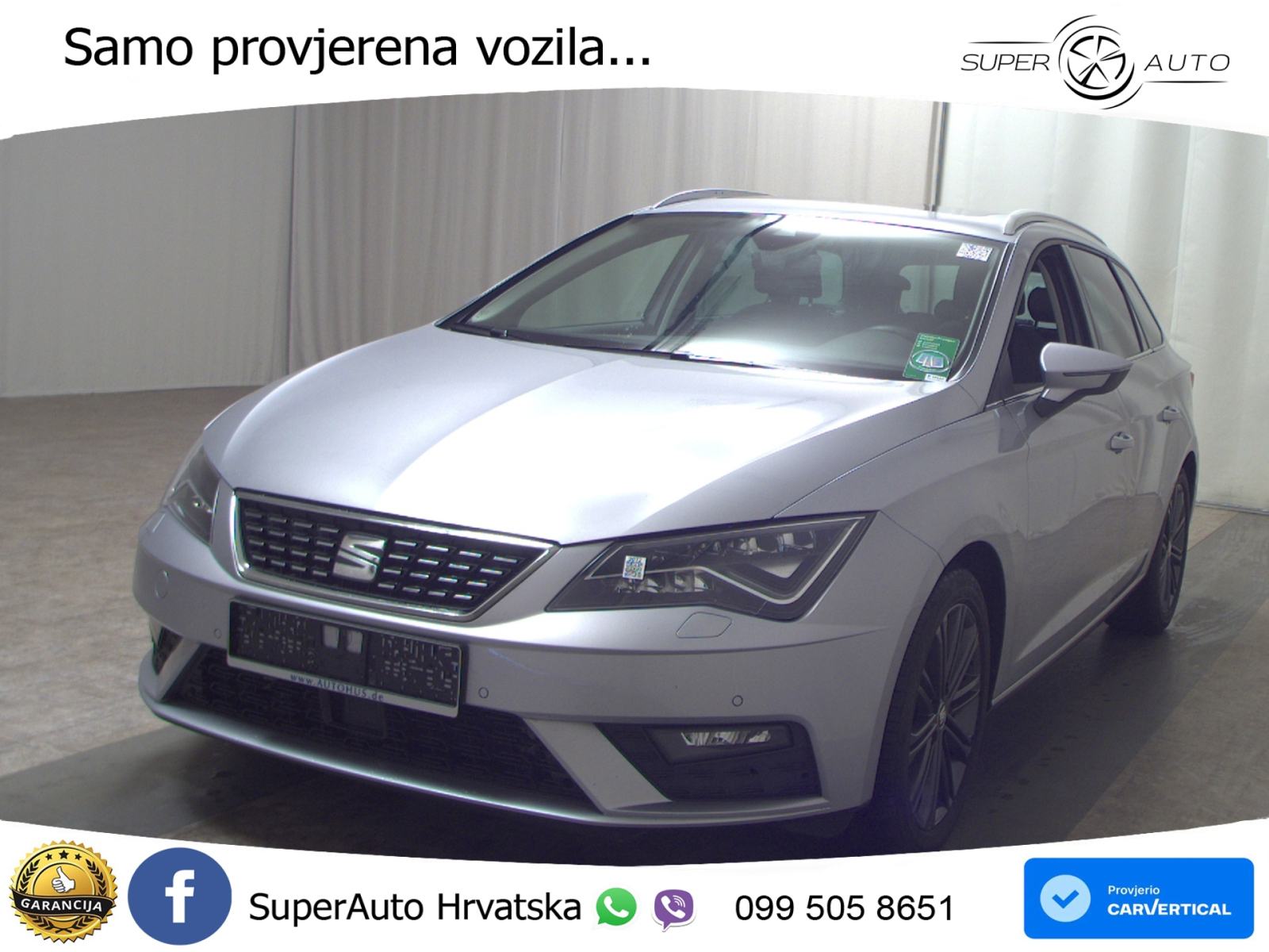 Seat Leon ST 2.0 TDI DSG 184 KS,ACC+LED+GR SJED+PANO+PARK, 2019 god.