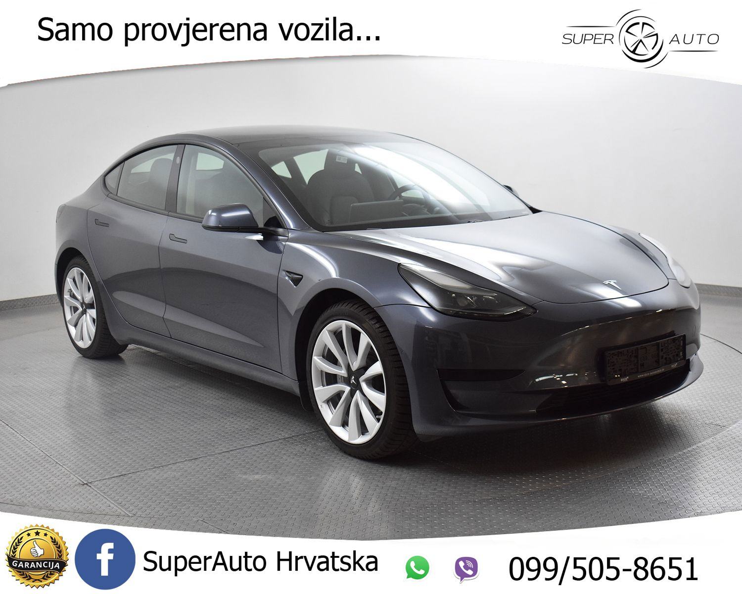 Tesla Model 3 Standard Range Plus RWD 325 KS, ACC+LED+GR SJED+VIRT+ASI ...