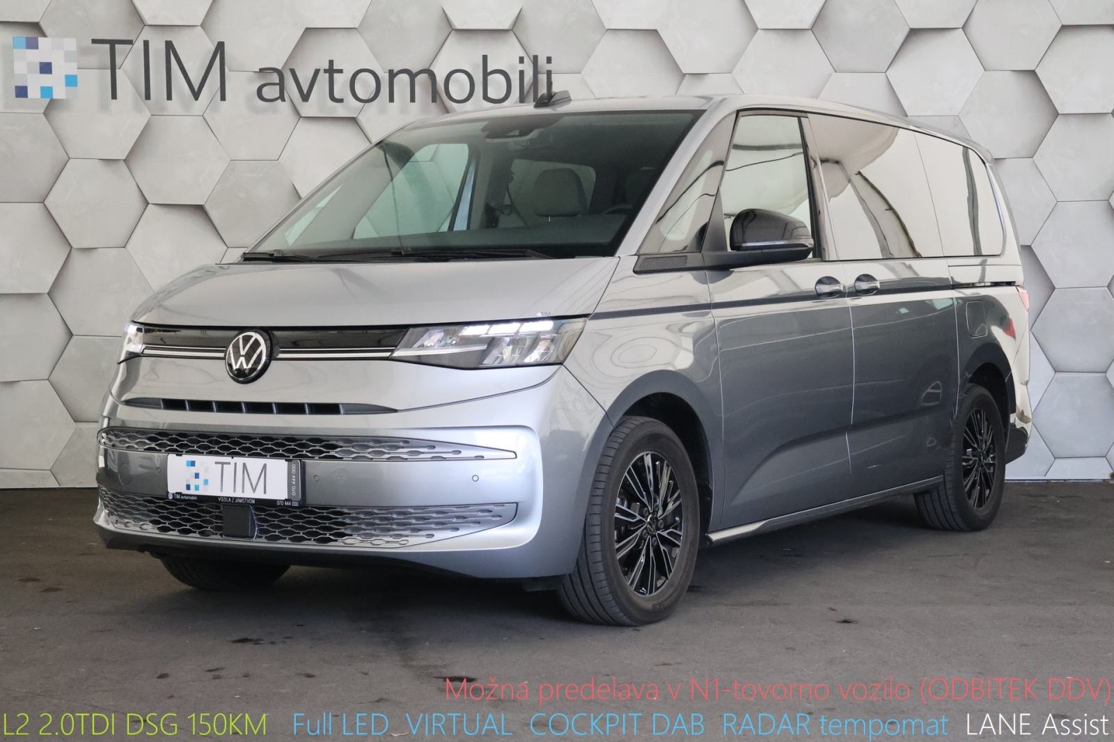 Volkswagen Multivan L2 2.0TDI DSG 150KM Full LED VIRTUAL RADARtempomat ...