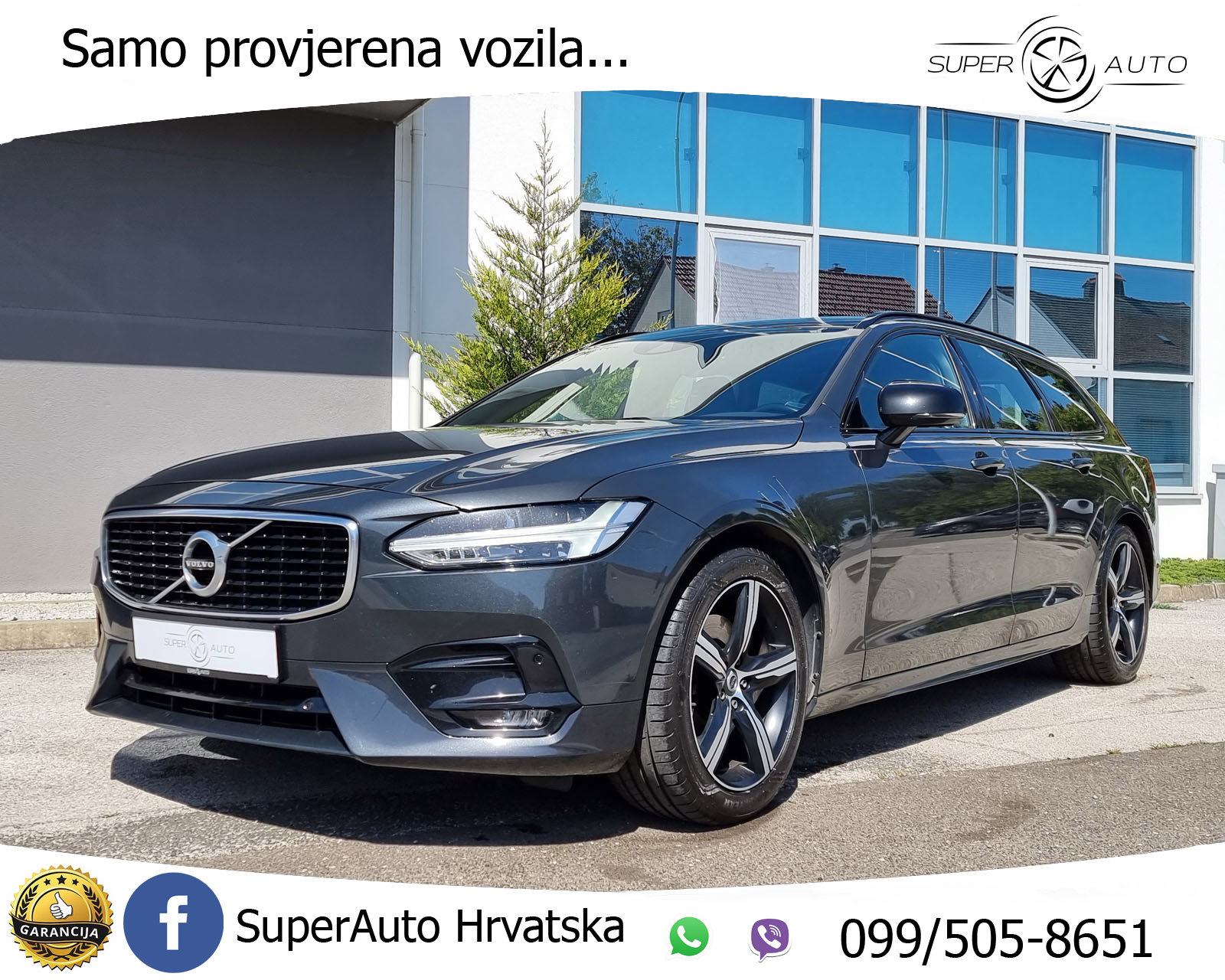 Volvo V90 D5 Aut. AWD R Design 235 KS, u PDV-u REG 11/25 ACC+GR. VENT ...