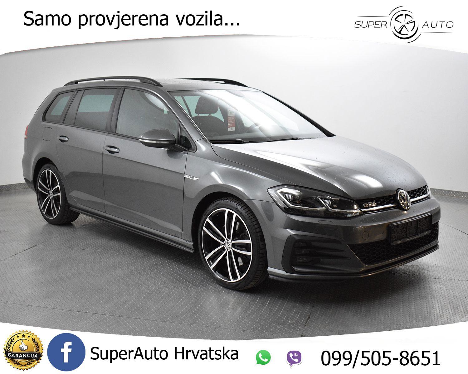 VW Golf Var. 2.0 TDI DSG GTD 184 KS, PANO+DYNAD+ACC+LED+SHZ, 2019 god.
