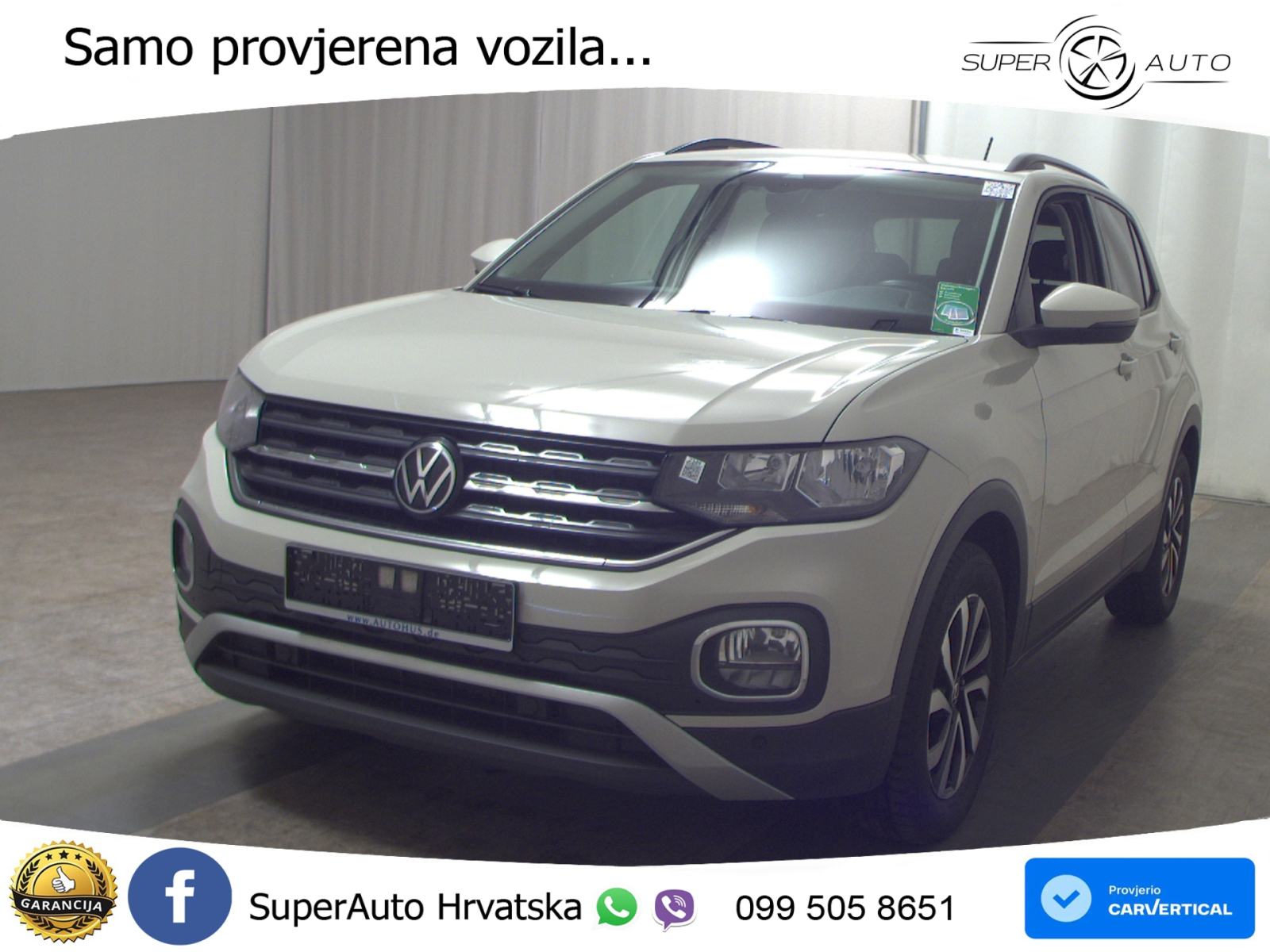 VW T-Cross 1.5 TSI DSG Active 150 KS, ACC+GR SJED+PARK, 2022 god.