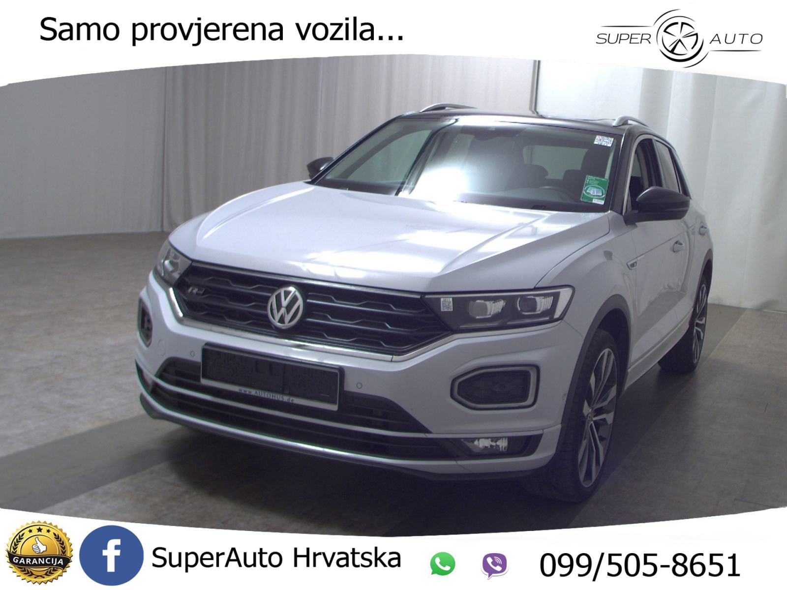VW T-Roc 1.6 TDI R-Line 115 KS, ACC+KAM+LED+GR SJED+PANO+ASIST, 2019 god.