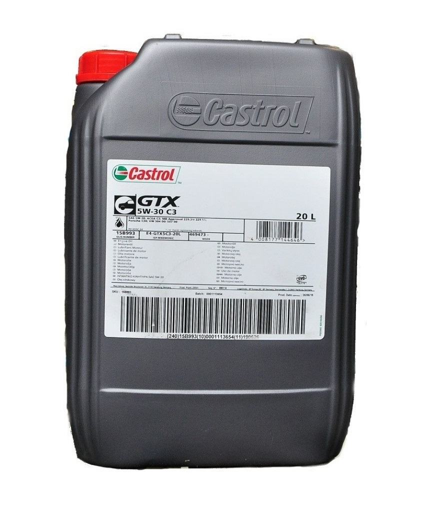CASTROL GTX 5W-30 VOLKSWAGEN 507.00 ORIGINALNO MOTORNO ULJE 20L