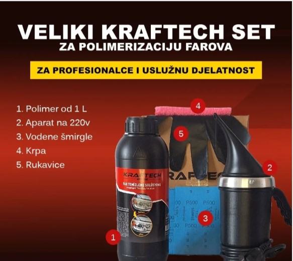 KRAFTECH Set Za Polimerizaciju- Veliki Set