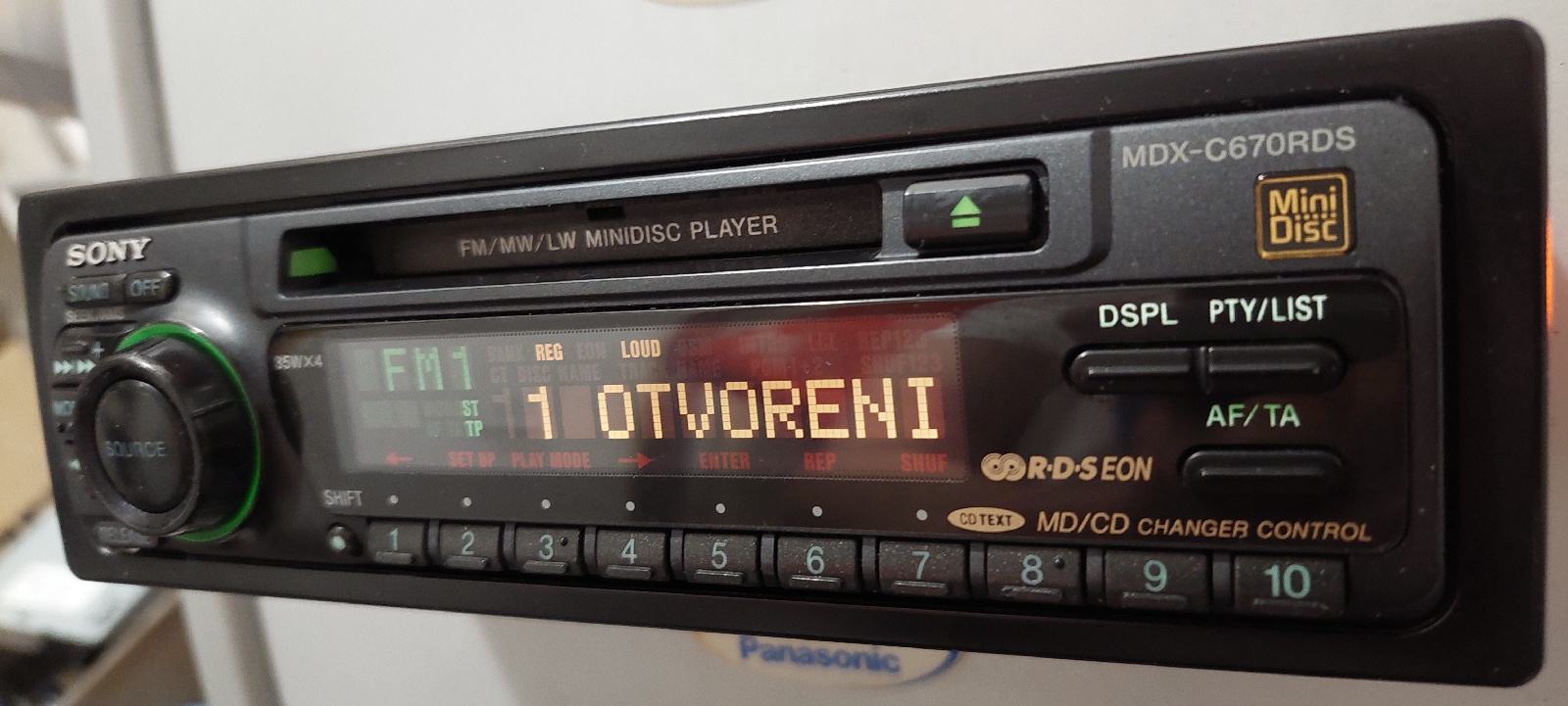 AUTORADIO MINIDISC SONY MDX-670R