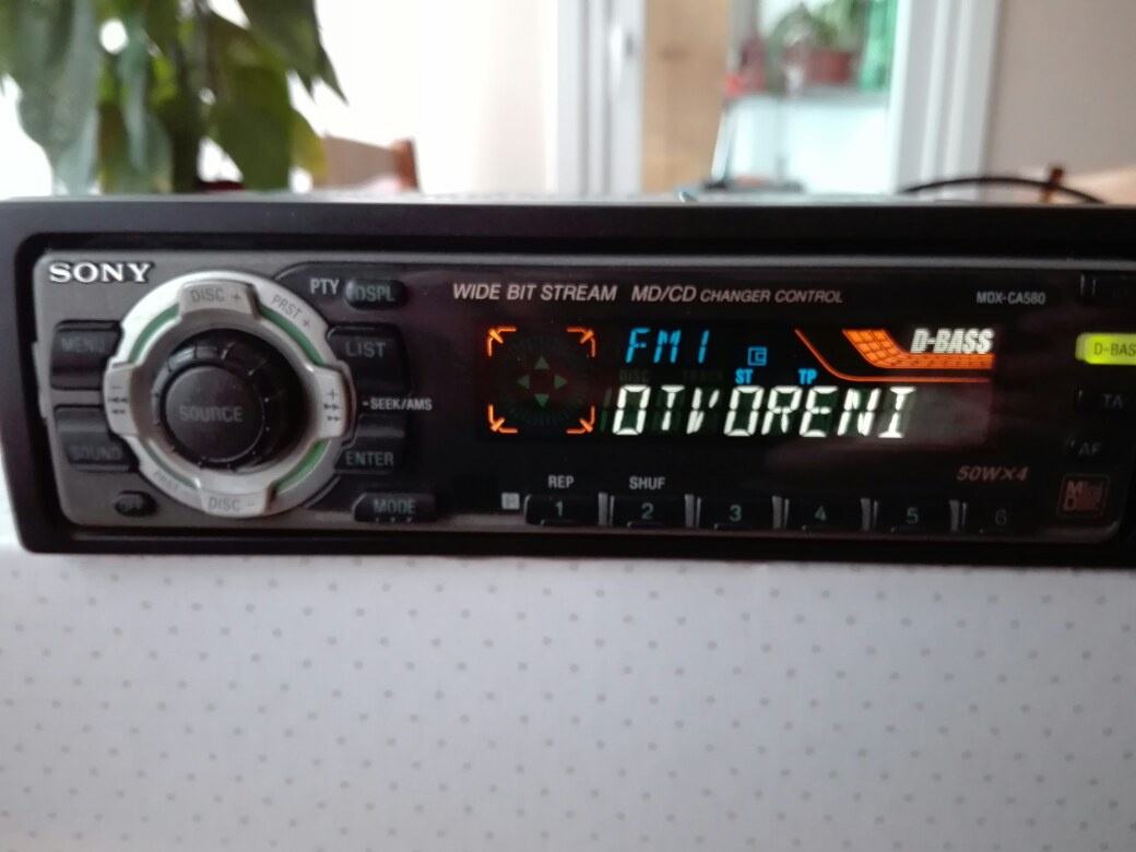 AUTORADIO MINIDISC SONY MDX-CA580