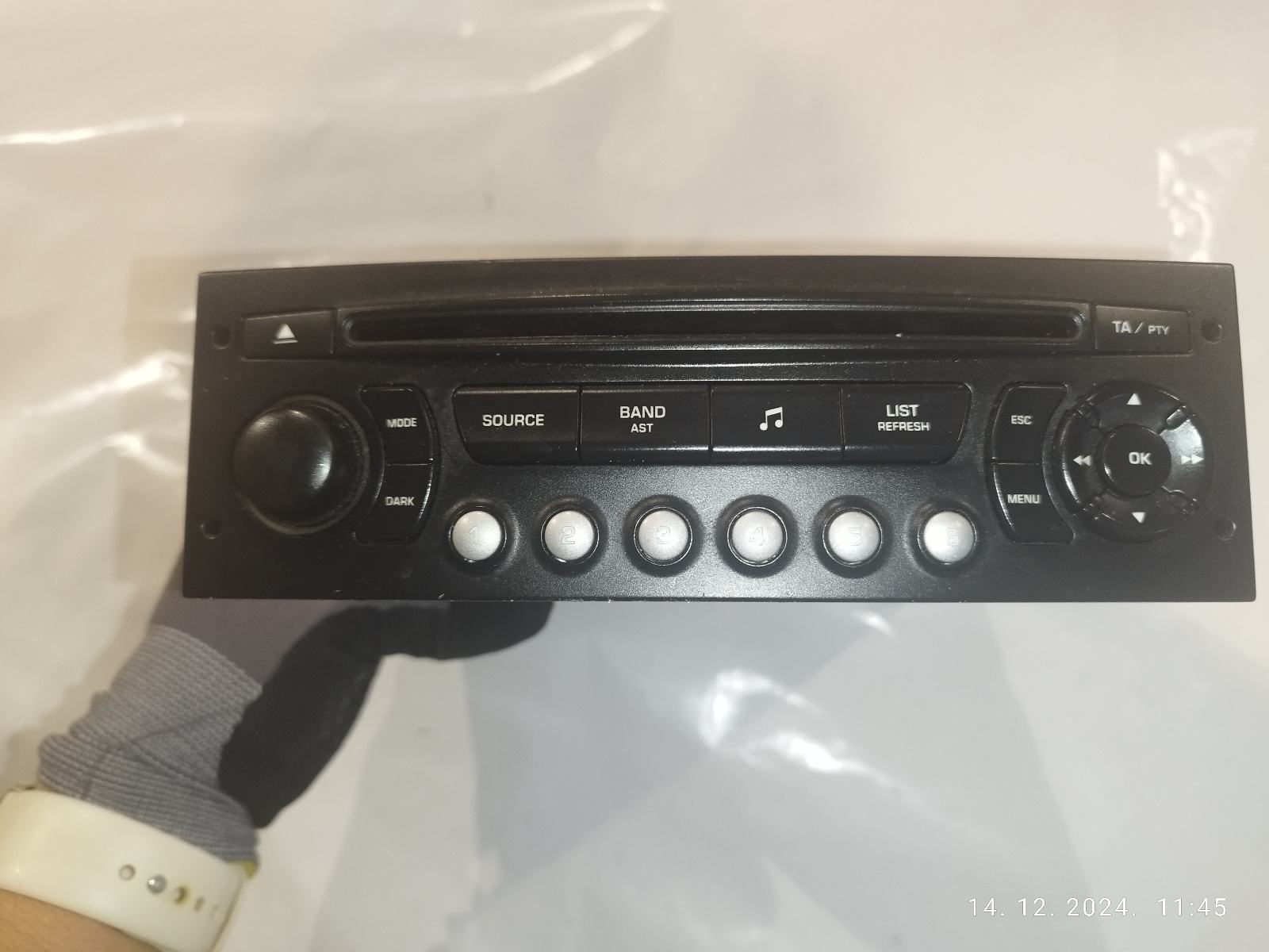 Peugeot 307 cd radio