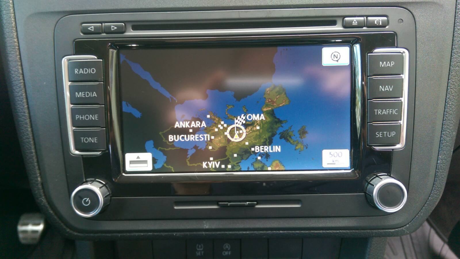 VW ORIGINAL navigacija RNS 510 LED