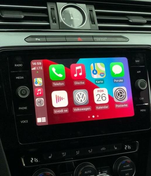VW AUDi ŠKODA SEAT PORSCHE App connect Android auto Carplay SD/USB