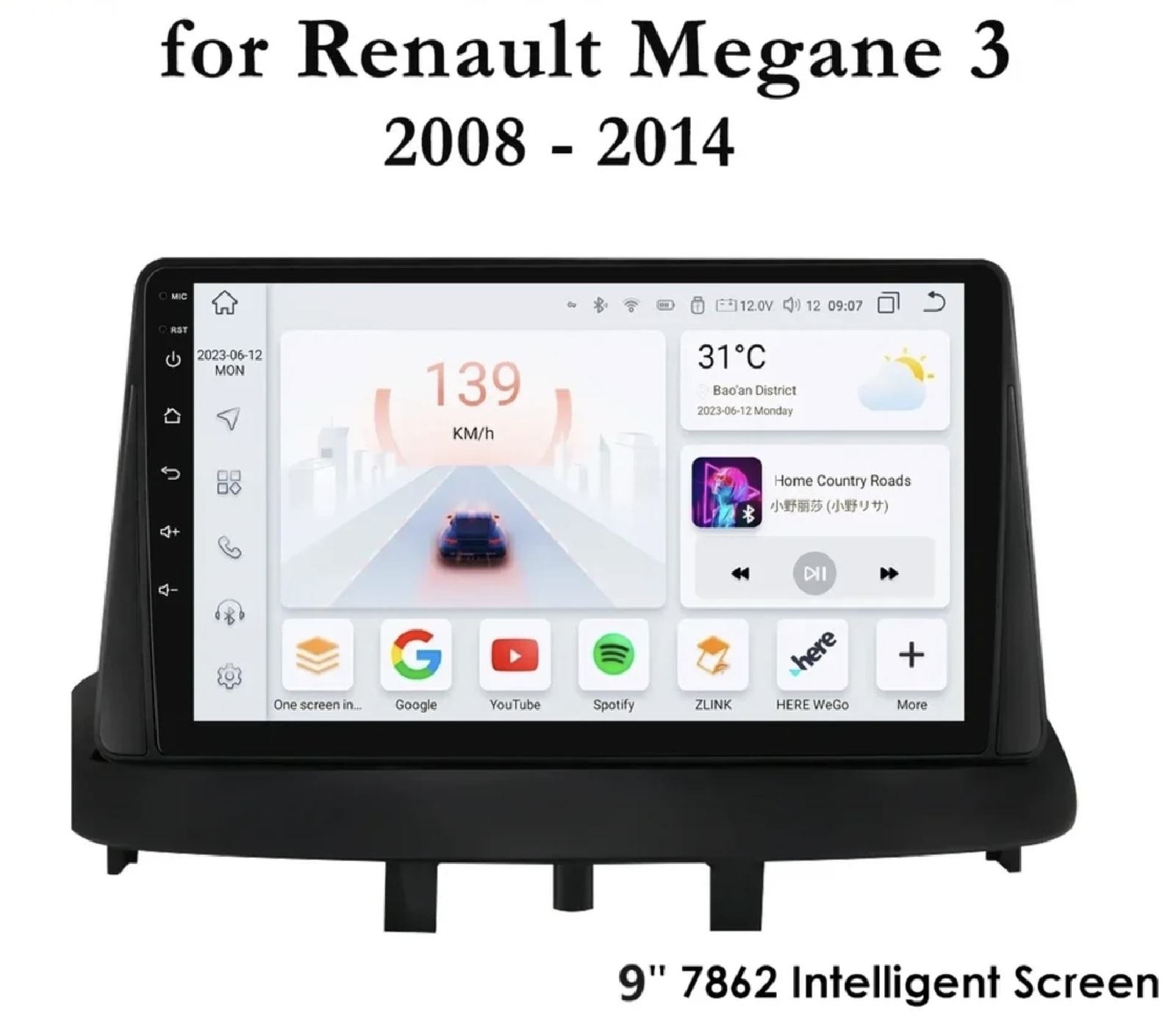 auto radio android navigacija za Renault Megane 3. Račun i garancija.