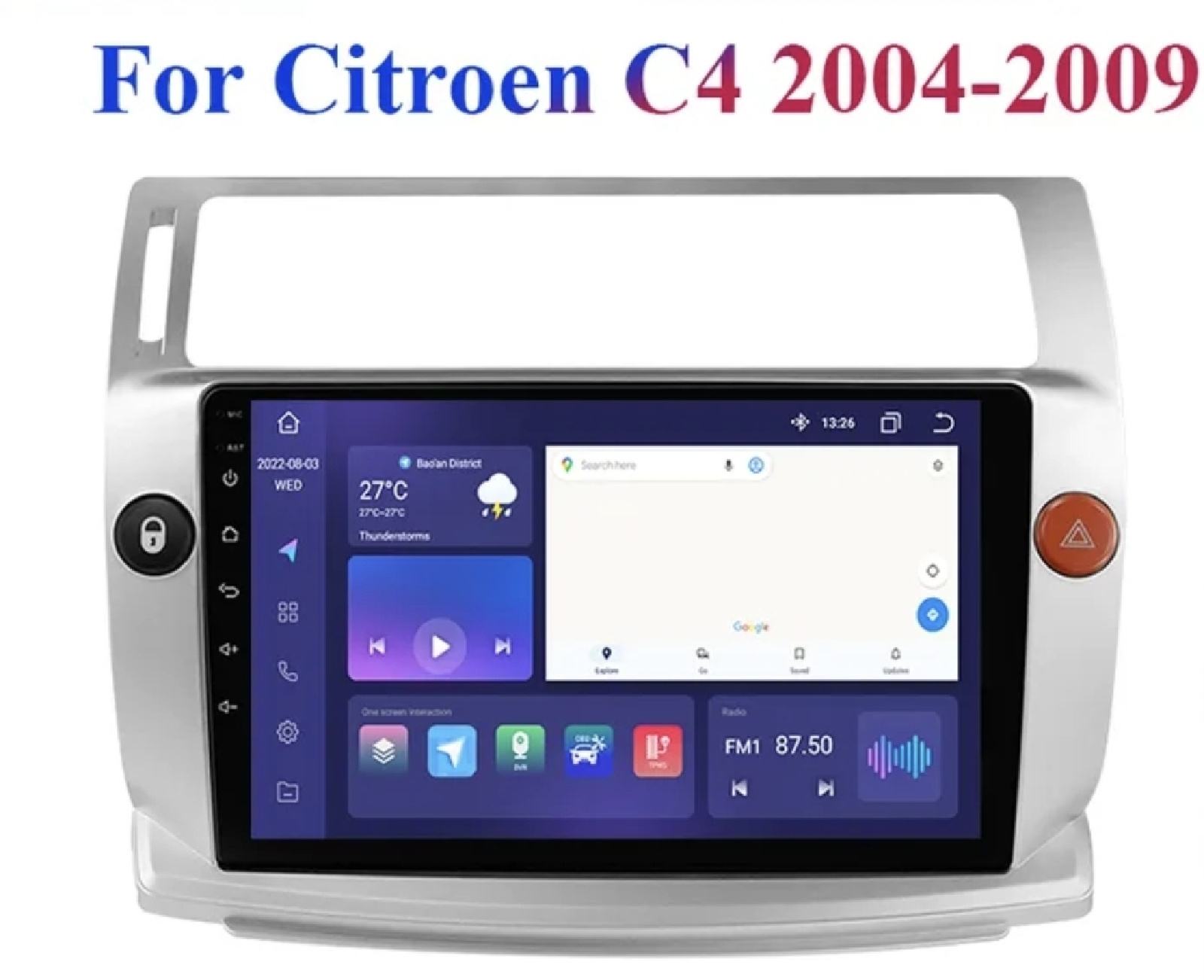 auto radio navigacija za citroen c4,, android 4-32 Gb. Račun i garanci