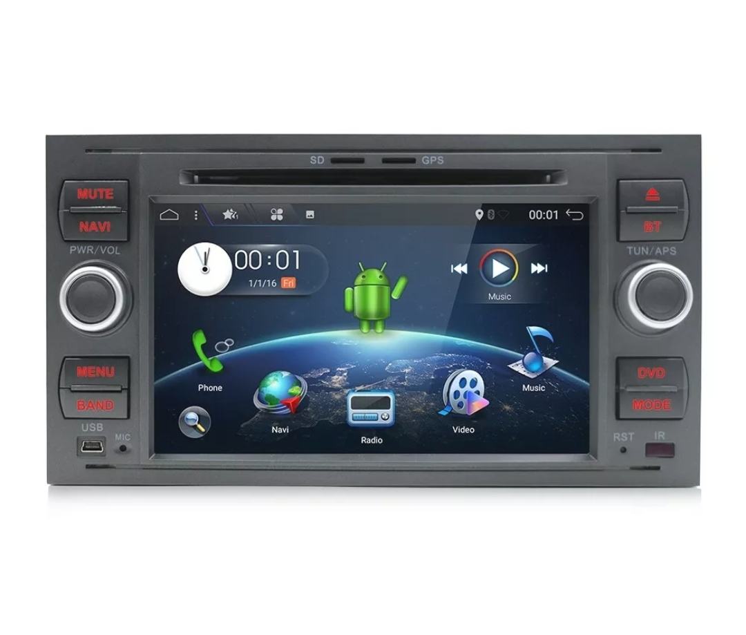 FORD ORIGINAL 2DIN ANDROID GPS NAVIGACIJA CMAX SMAX KUGA FUSION FOCUS