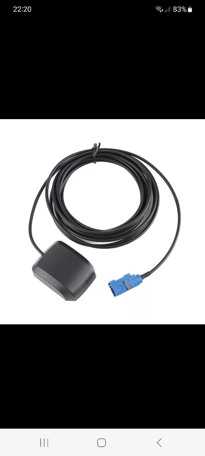 GPS Antenna Fakra MFD2 RNS2 RNS 510 MFD3 RNS-E 1.5 Meter For VW Skoda