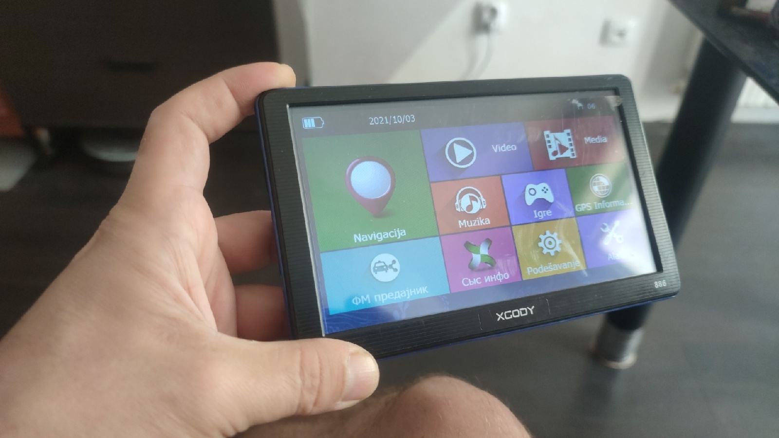 GPS navigacija XGody 886 s iGO Primo navigacijom